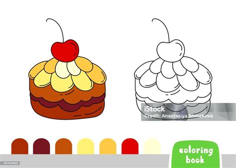 아이 들을 위한 색칠하기 책 케이크 페이지 책 잡지 벡터 일러스트 레이 션 템플릿 0명에 대한 스톡 벡터 아트 및 기타 이미지 0명 교육 등장인물 Istock