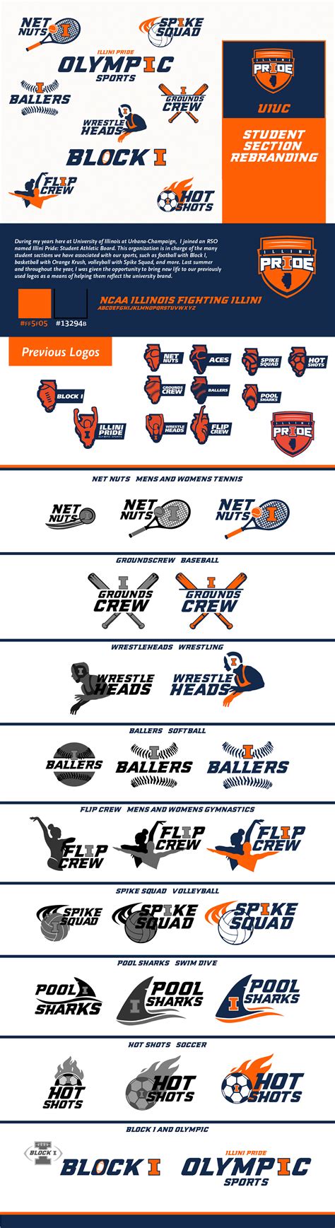Uiuc Student Section Logo Rebrand Behance