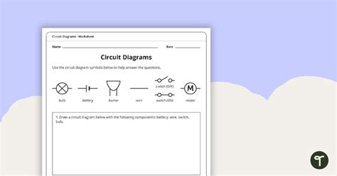 Drawing Circuit Diagrams Worksheets