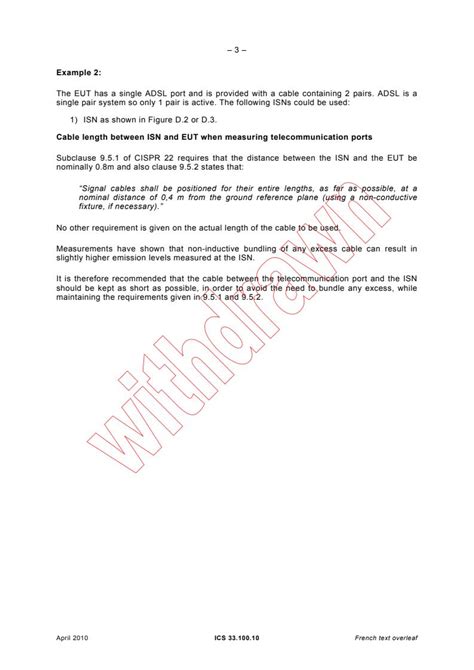 Cispr 22 2008 Ish2 2010 Interpretation Sheet 2 Information