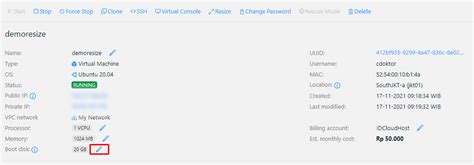 Cara Melakukan Upgrade Storage Server Cloud VPS IDCloudHost
