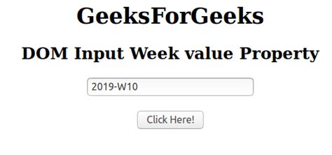Html Dom 输入周值属性 码农参考