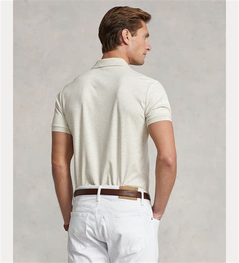 Polo Ralph Lauren Custom Slim Fit Soft Cotton Polo Shirt White