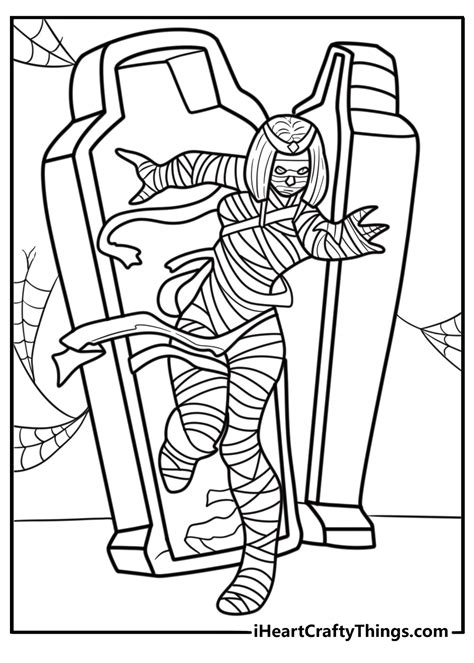 Sarcophagus Mummy Mask Death Egypt Colouring Pages Tutankhamun Egyptian