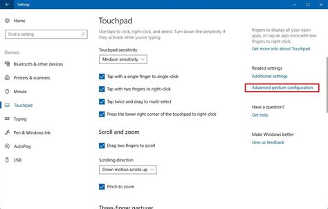 How To Link Keyboard Shortcuts To Touchpad Gestures On Windows