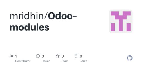GitHub Mridhin Odoo Modules