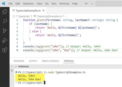 how to use typescript optional function parameters