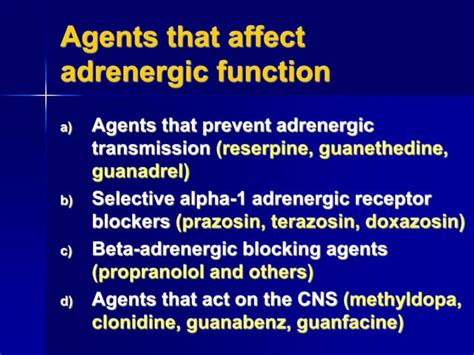 Antihypertensive Agents Drugs Classification Ppt