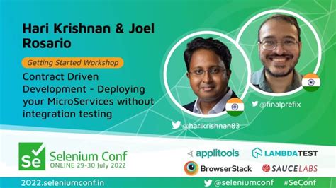 Selenium Conference India On Linkedin Contract Driven Development