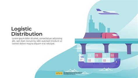 물류 유통화물 서비스 개념 웹 방문 페이지 프리젠 테이션 소셜 포스터 또는 인쇄 미디어 일러스트에 대한 글로벌 배달 전 세계 수출 수출 배송 배너 개념에 대한 스톡 벡터