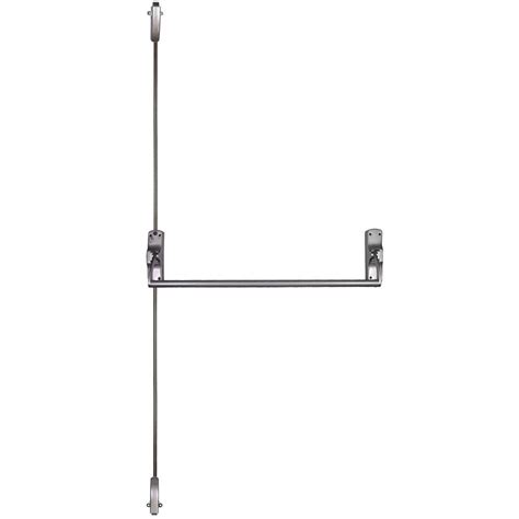 Vertical Rod Crash Bar Exit Device In Aluminum Ed Vr331 Al The Home Depot