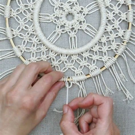 Circular Macrame Decor Tutorial