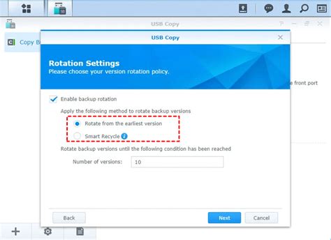 Rotation Settings