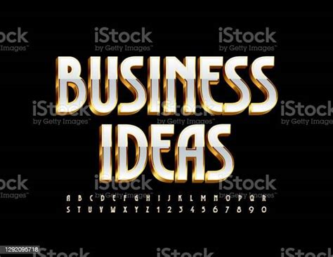 벡터 엘리트 로고 비즈니스 아이디어 우아한 흰색과 골드 알파벳 문자와 숫자 개념에 대한 스톡 벡터 아트 및 기타 이미지 개념 계획 그래픽 프린트 Istock