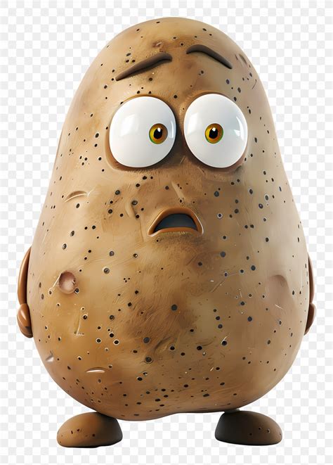 Cartoon Potato Hilarious Cartoon Potato Character Design Png
