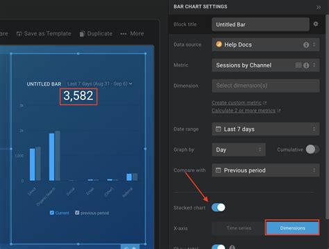 Add Total Values On Top Of Bars On The Stacked Bar Chart Chart Improvements Databox