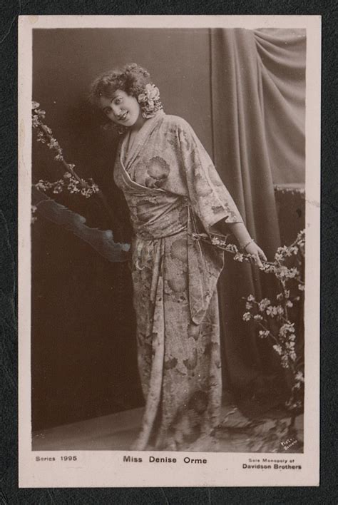 E788 1907 Postcard English Actress Miss Denise Orme 1885 1960