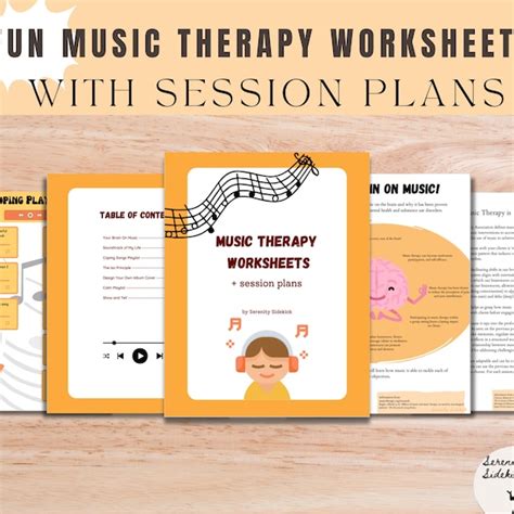 Soundtrack Of My Life Music Therapy Fun Worksheet Etsy