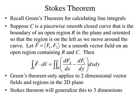Ppt Stokes Theorem Powerpoint Presentation Free Download Id2484027
