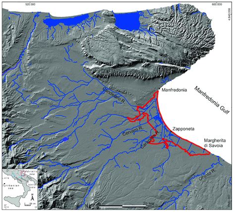 Study Area Location The Red Line Identifies The Boundary Of The Download Scientific Diagram