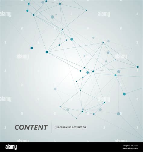 Geometric Abstract Background With Connect Lines And Dots Technology