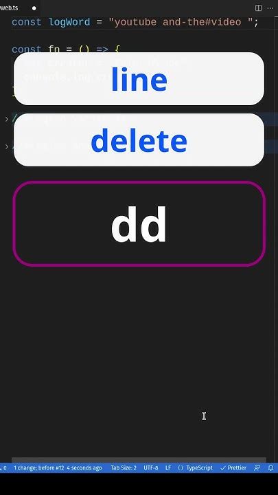 Vim Motion D Shorts Coding Editor Vim Tips Neovim Youtube