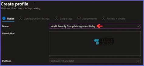 intune audit security group management policy htmd blog