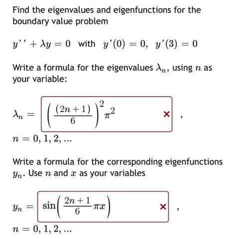 Solved Differential Equations Boundary Value Problem Inv