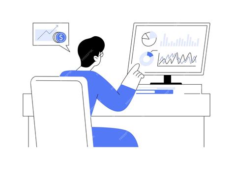 Premium Vector Stock Market Data Analysis Abstract Concept Vector Illustration