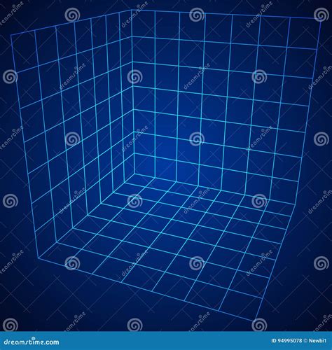 x y z axis cube vector tridimensional coordinate spaces colored icon