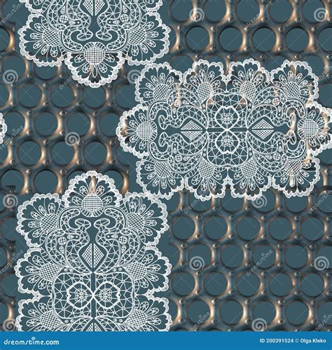 Openwork With Lattice On Gray Background Stock Illustration Illustration Of Paper Pattern