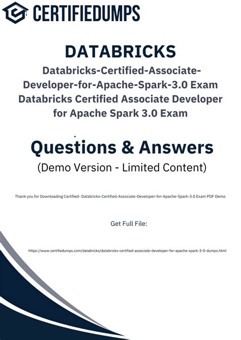 Ppt Databricks Certified Associate Developer For Apache Spark 30 1 Powerpoint Presentation