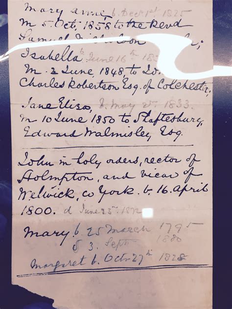 Lineage Document Back