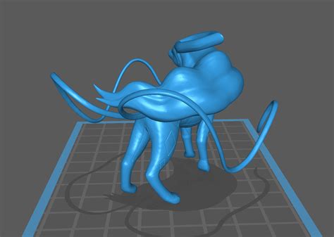 🐉 Suicune Pokemon 3d Print Model・ Stl File For ・cults