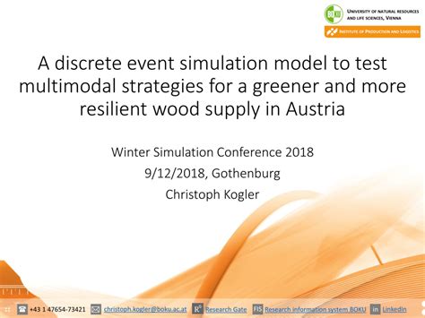 pdf a discrete event simulation model to test multimodal strategies