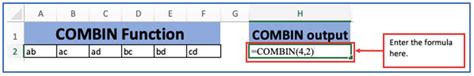How To Use Combin Function In Excel Resource