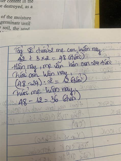 Tổng Số Tuổi Của Hai Mẹ Con Hiện Nay Là 52 Tuổi Cách Tính Tuổi Mẹ Và Con Chuẩn Nhất