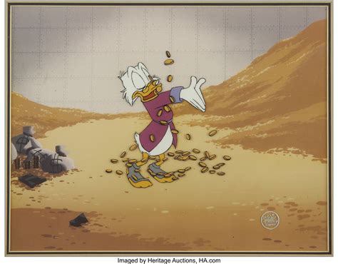 Duck Tales Scrooge Mcduck Animation Production Cel Original Art Lot