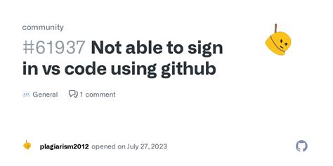 Not Able To Sign In Vs Code Using Github Community Discussion