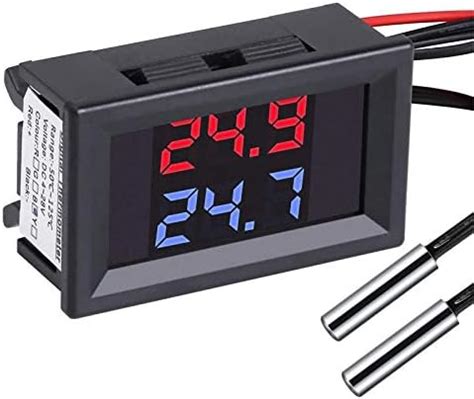 PEMENOL Digital Thermometer Dual Display Red Blue Amazon Fr DIY Tools