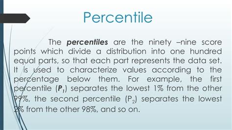 Introduction To Decile And Percentile Topic Pptx