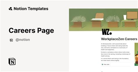 Careers Page Template By Notion Notion Marketplace