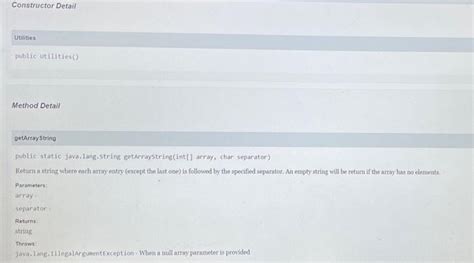 Solved Constructor Summary Constructor
