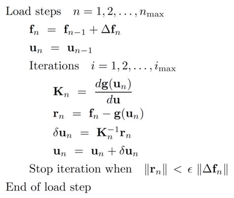 How To Write Newton Raphson Scheme Rlatex