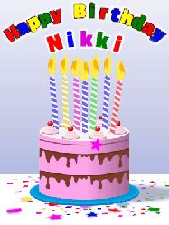 Happy Birthday Nikki Gifs