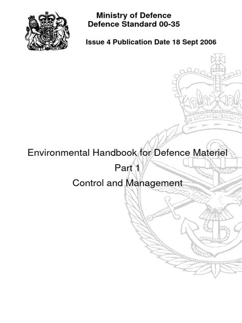 Def Stan 00 35 Part 1 Issue 4 Environmental Handbook Pdf