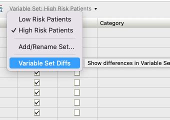 Variable Sets Different Model Inputs Same Model