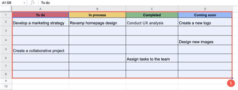 How To Create A Kanban Board In Google Sheets Spreadsheet Daddy