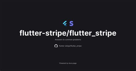 Flutter Stripeflutterstripe