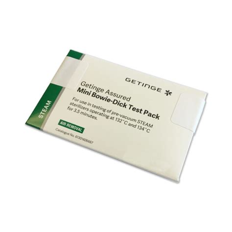 Sterilization Products Getinge Assured Mini Bowie Dick Test Pack Healthmark Industries